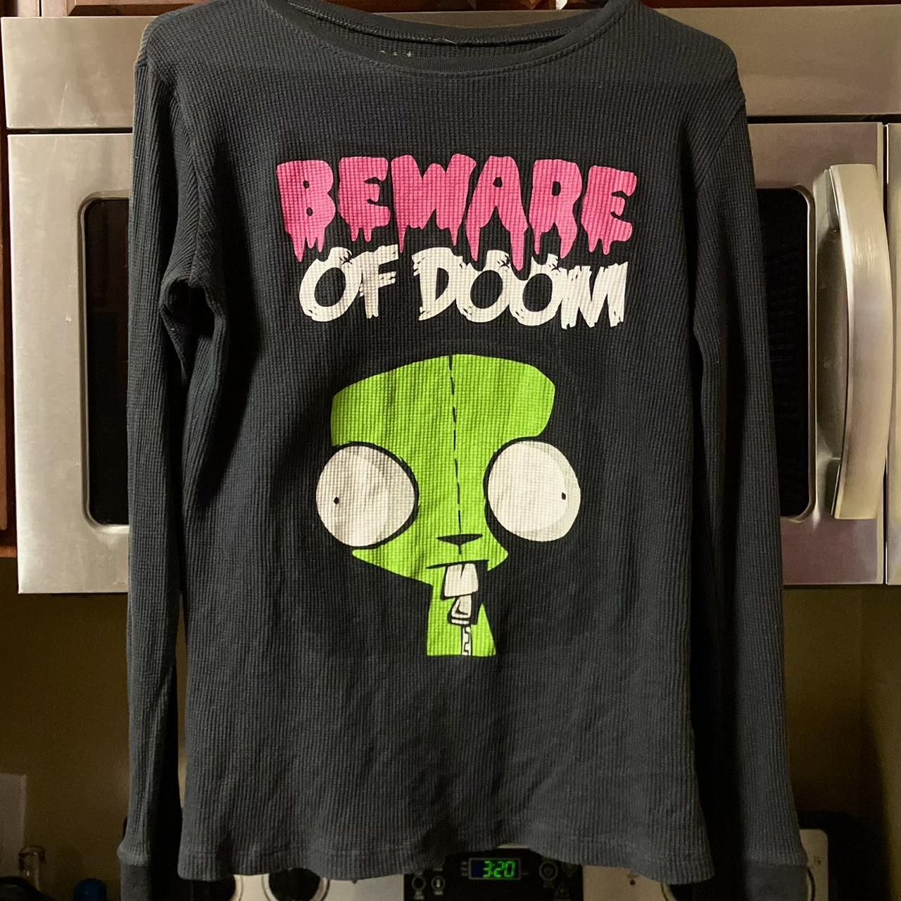 Vintage y2k Invader Zim long sleeve thermal! “Beware... | Depop