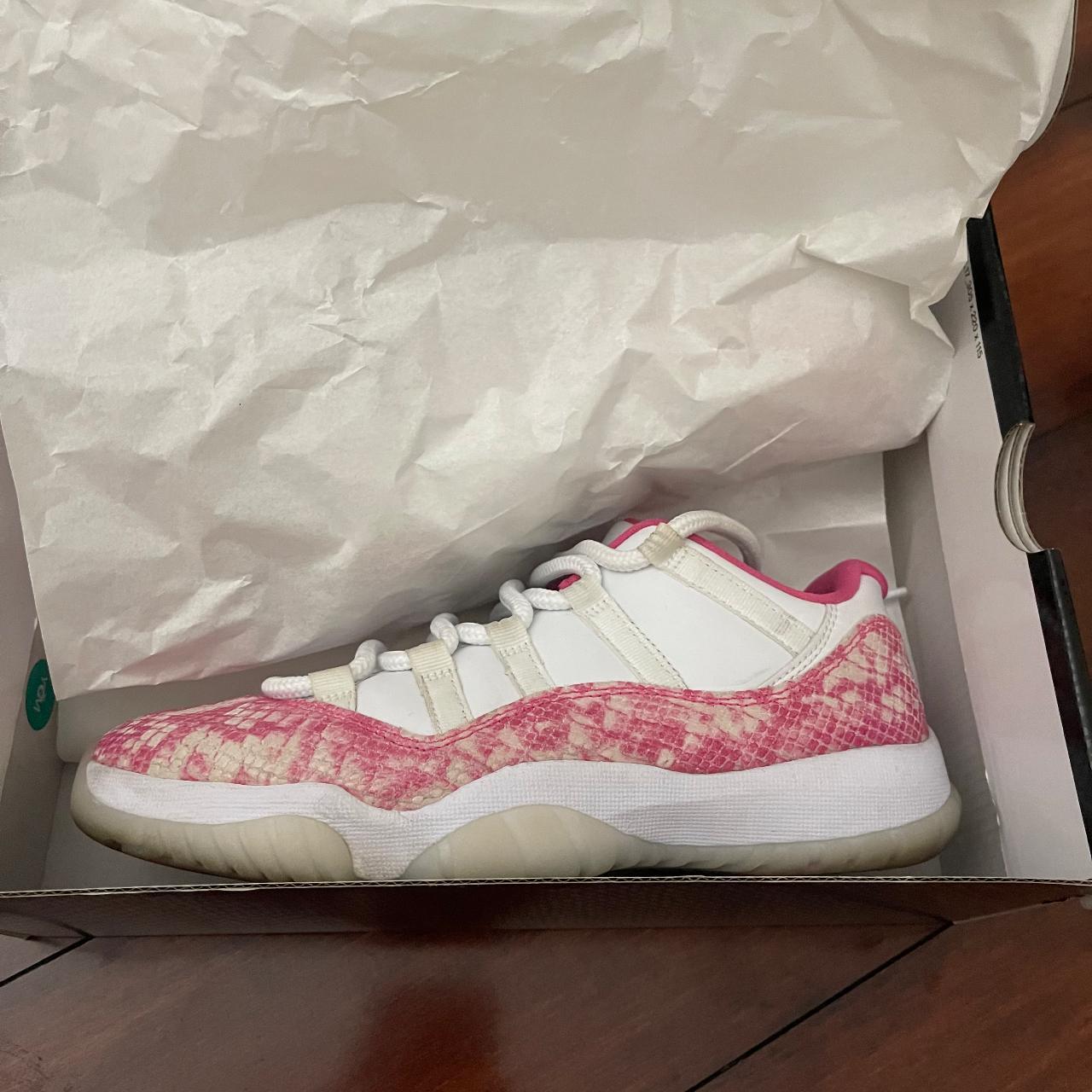 Jordan 11 Pink snakeskin, size 7.5 women's, good... - Depop