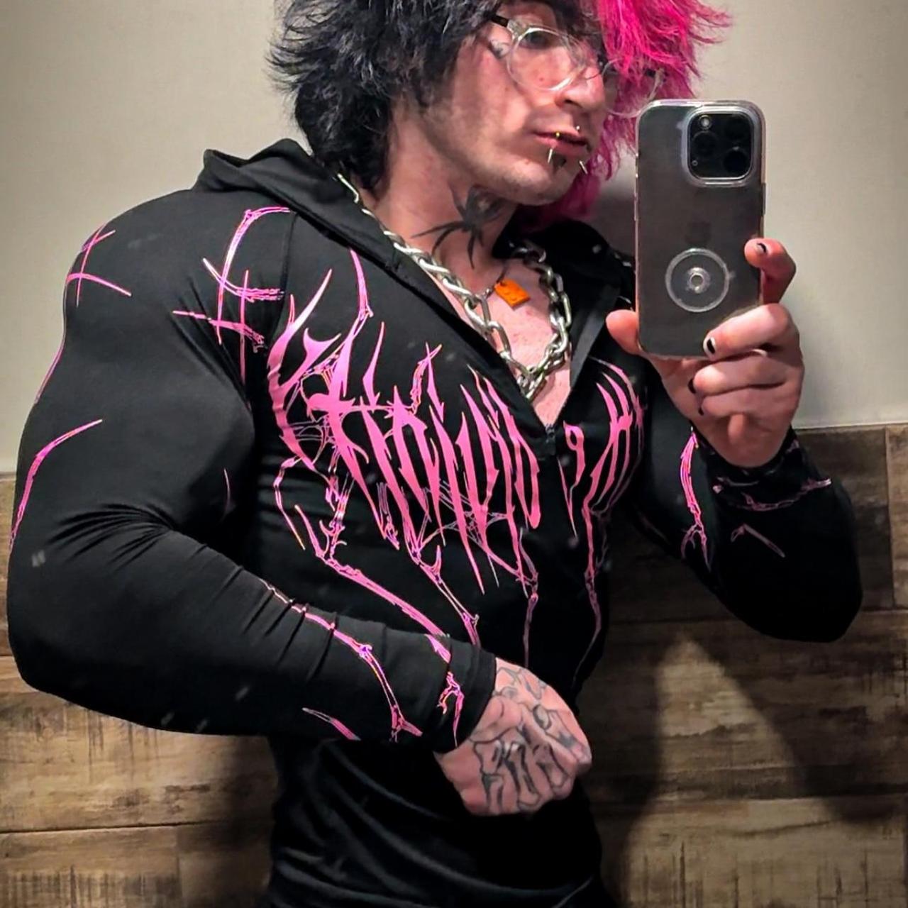 Breathedivinity long sleeve half zip compression emo... | Depop