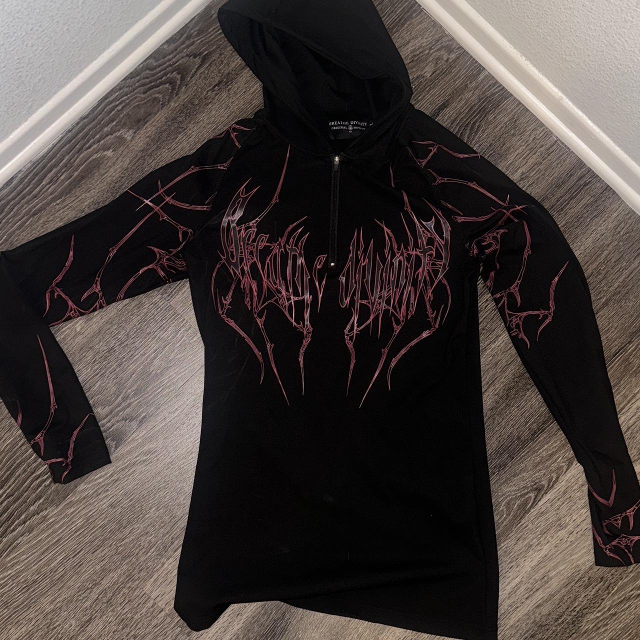 Breathedivinity long sleeve half zip compression emo... | Depop