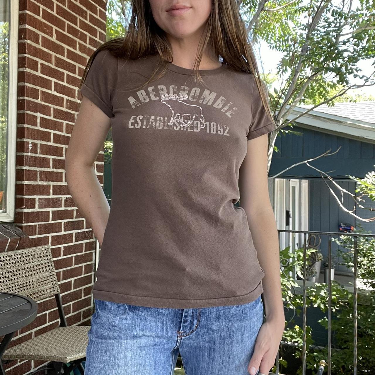 Abercrombie & Fitch Classic Super Soft Baby Tee... - Depop