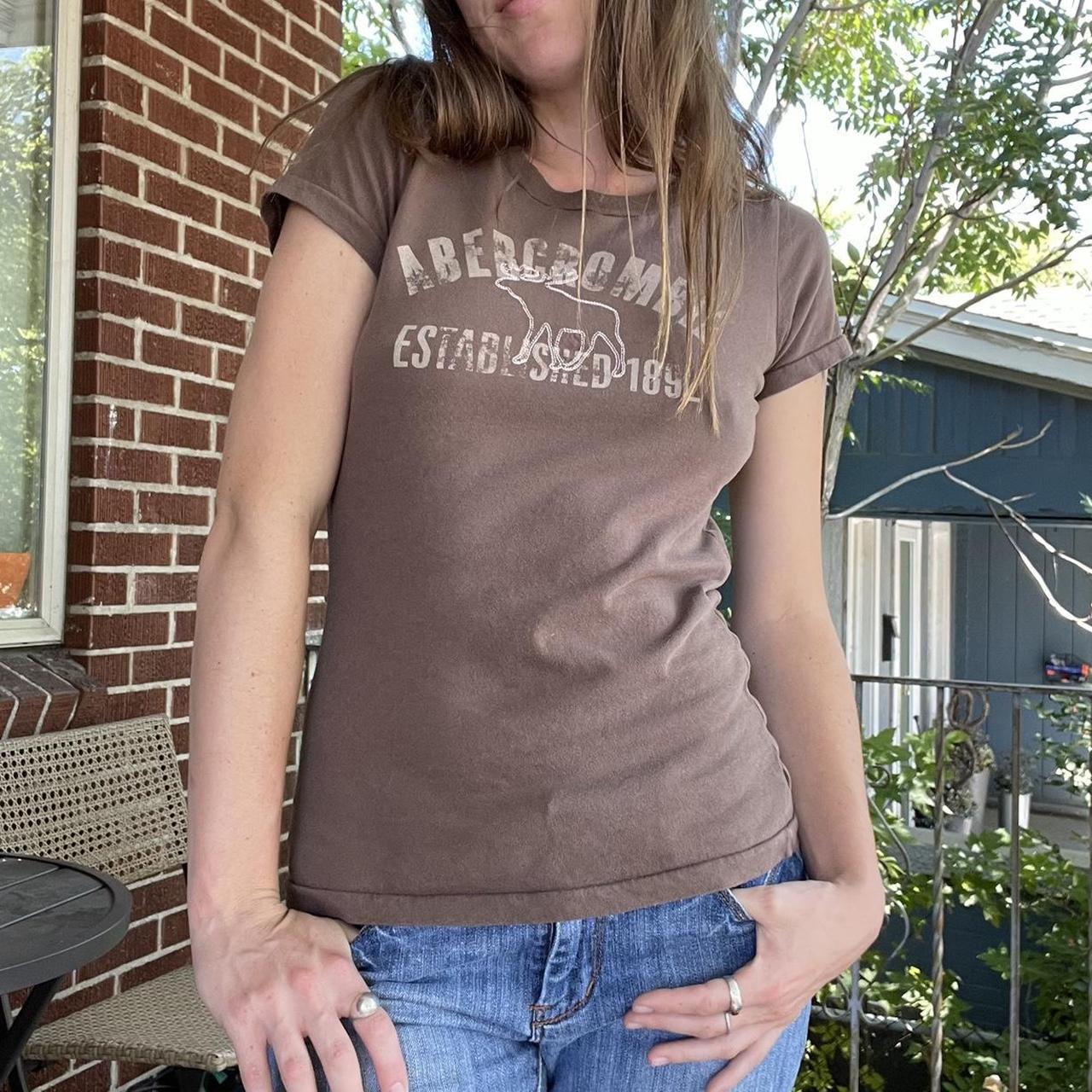 Abercrombie & Fitch Classic Super Soft Baby Tee... - Depop