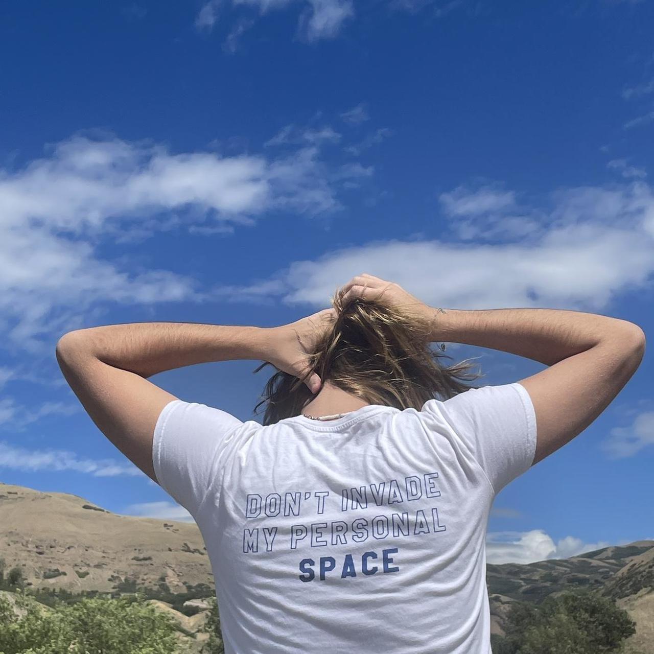 NASA Logo Space Tee 🧃 size tag is warn fits like a... - Depop