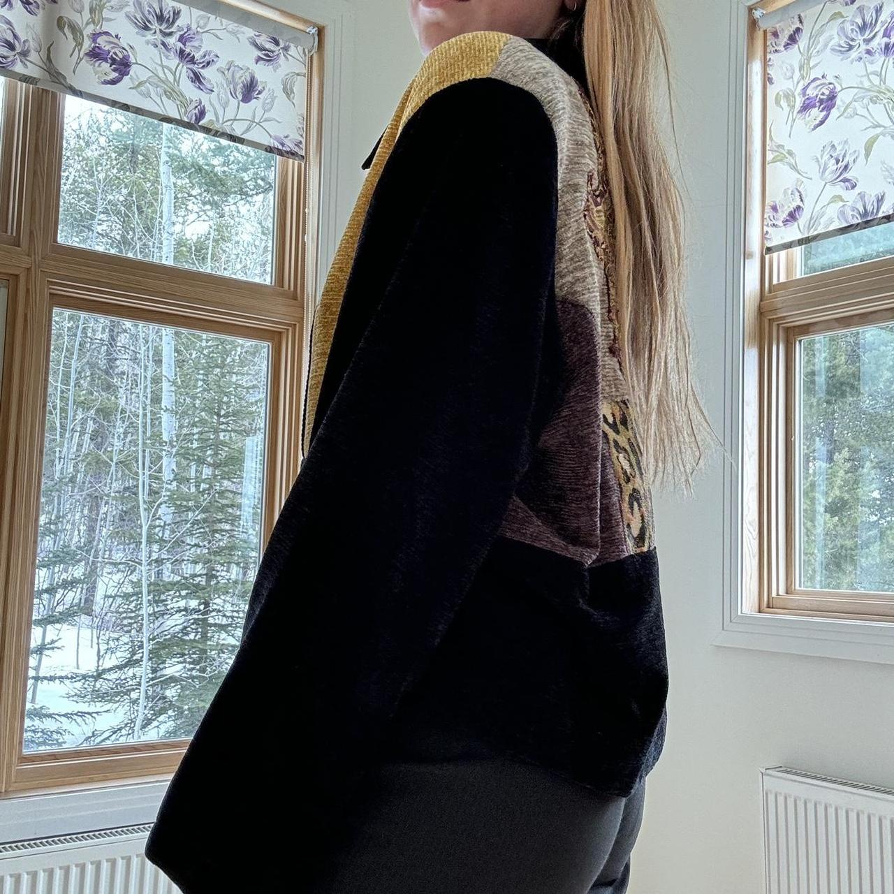 Vintage Julia Kim Patchwork Zip Up Jacket 🪓 the... - Depop