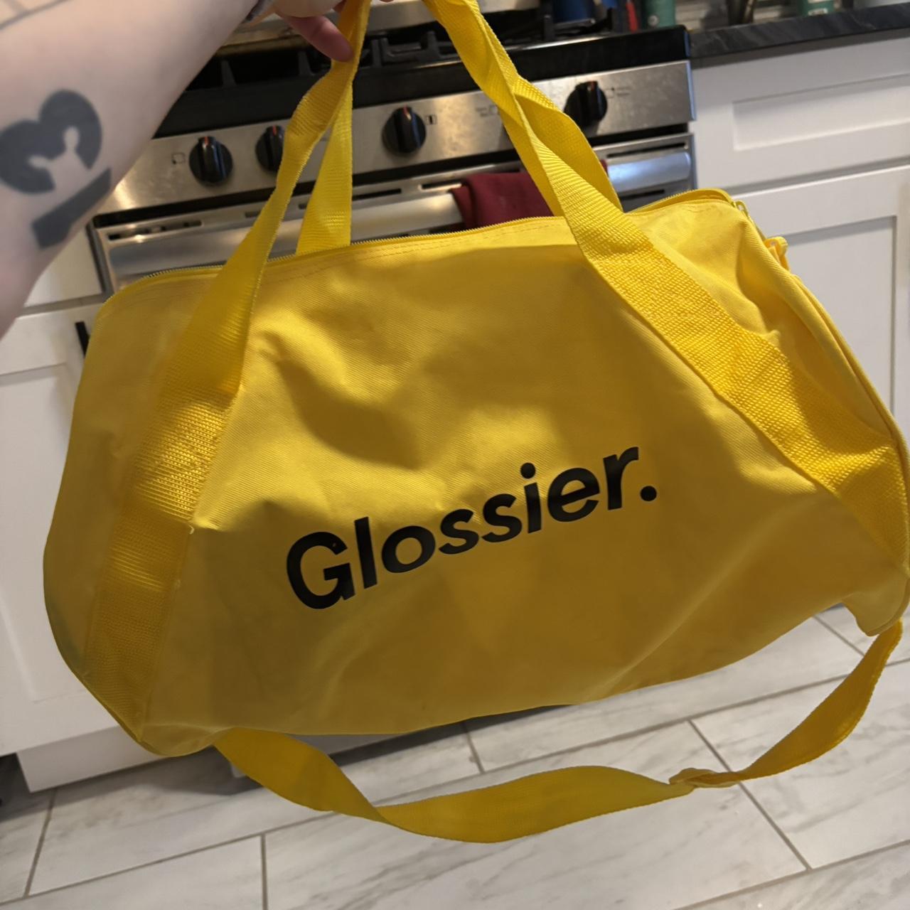 Yellow Glossier duffle bag Great for the gym! A... - Depop