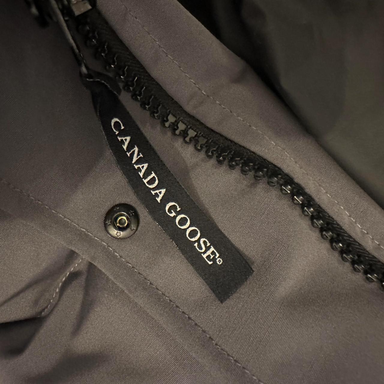 Grey Canada Goose Grey Wyndham down parka - Depop