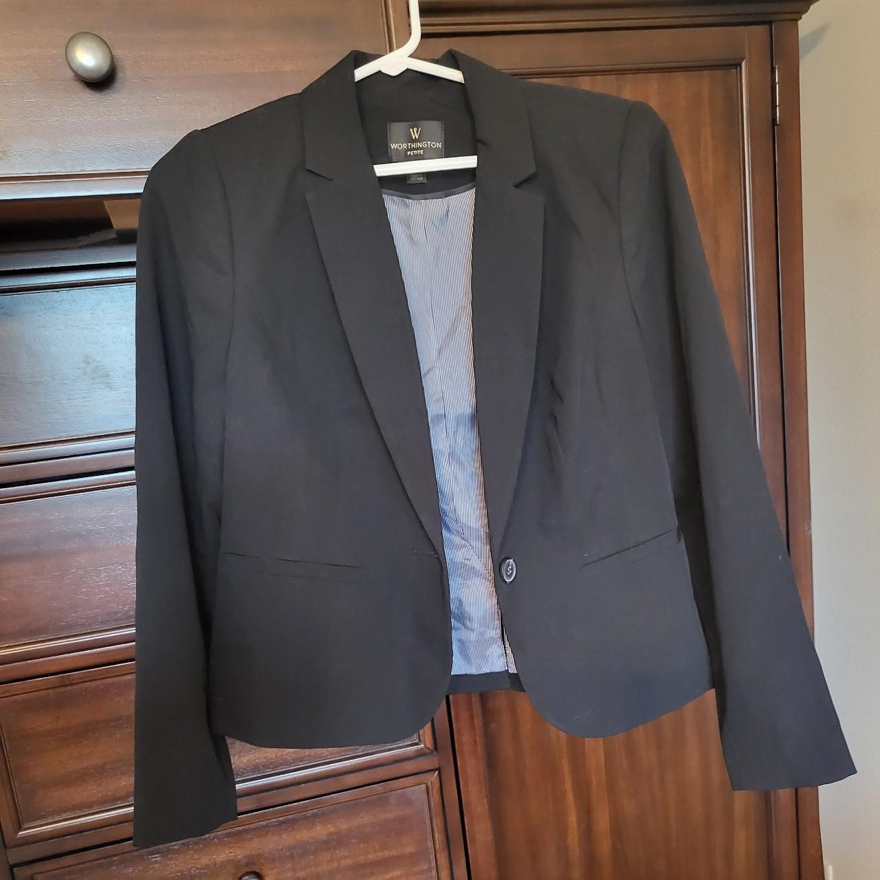 Black blazer with lightly padded shoulders! Perfect... - Depop