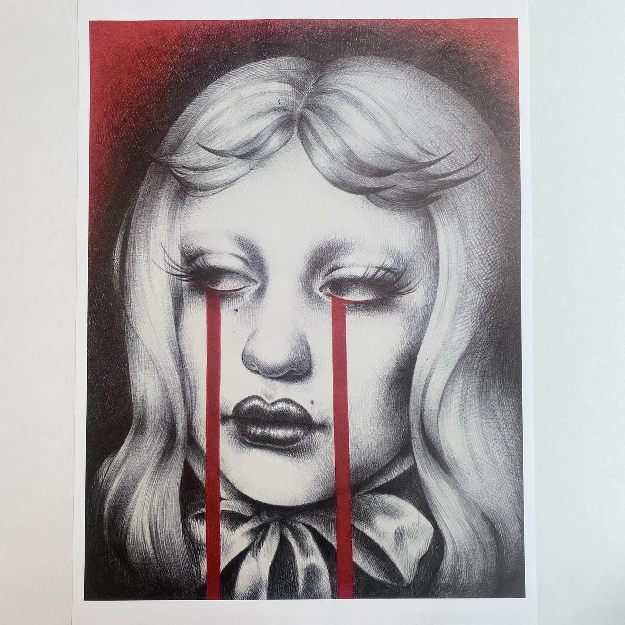‘The Bleeding Lady’ Fine art prints High quality... - Depop