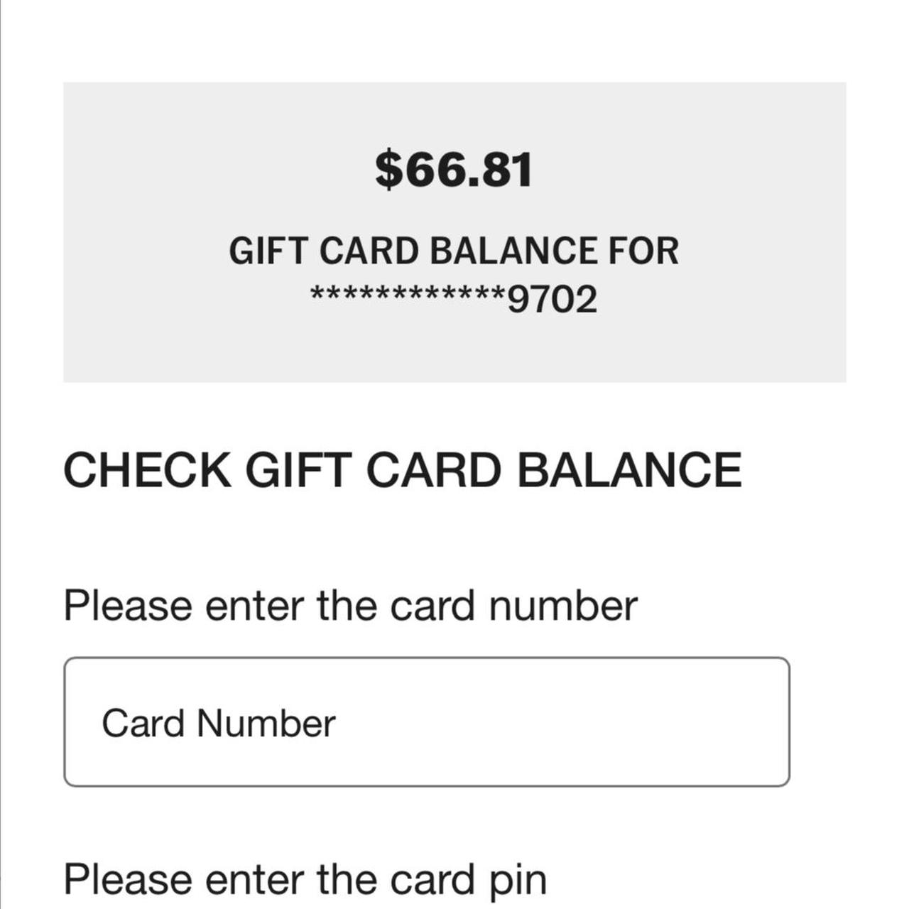 Depop gift card store