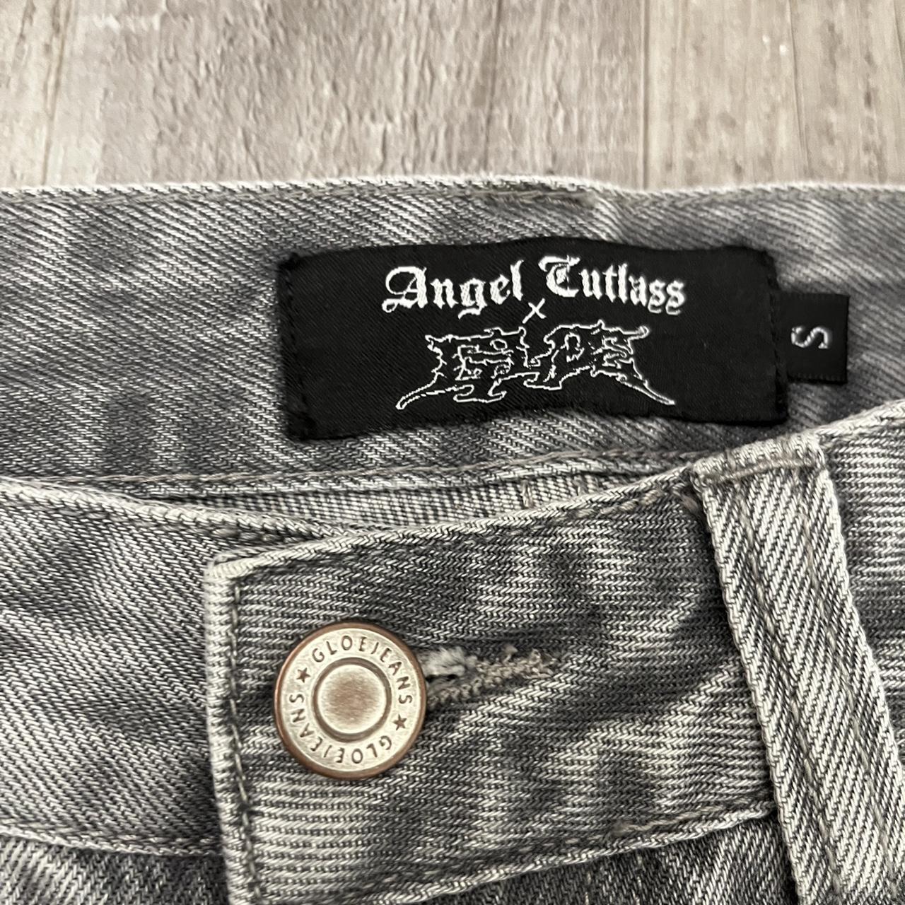Angel Cutlass AC X Gloe Collab V2 Grey Washed Wide... | Depop