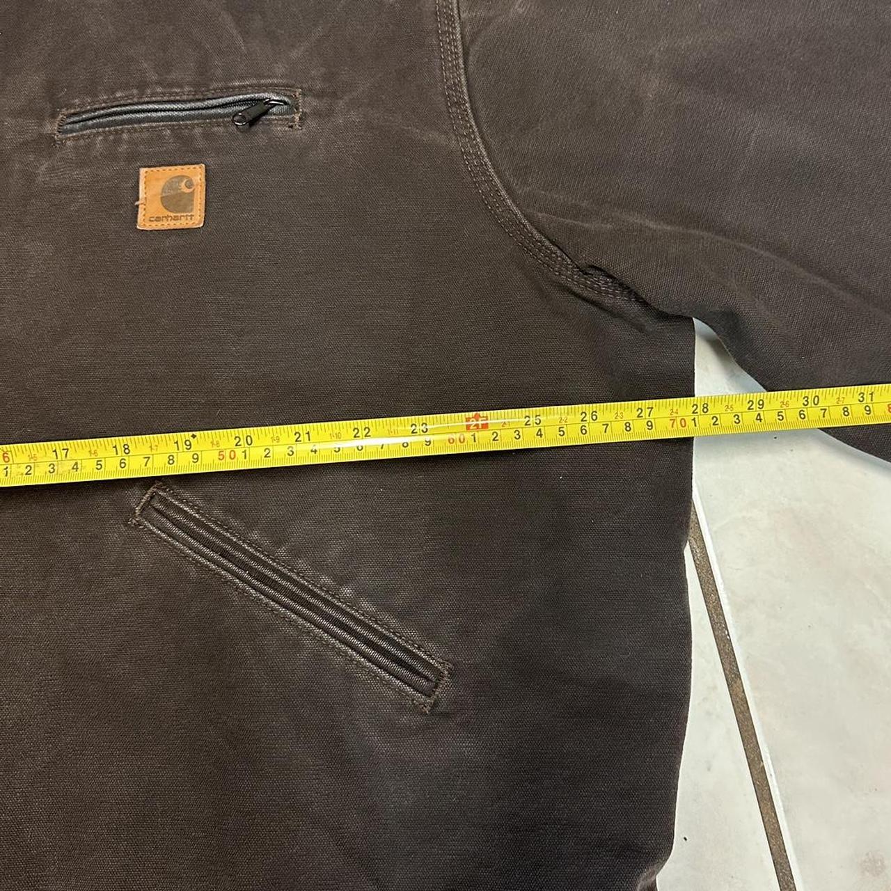 Carhartt Detroit jacket dark brown J97 DKB says size... - Depop