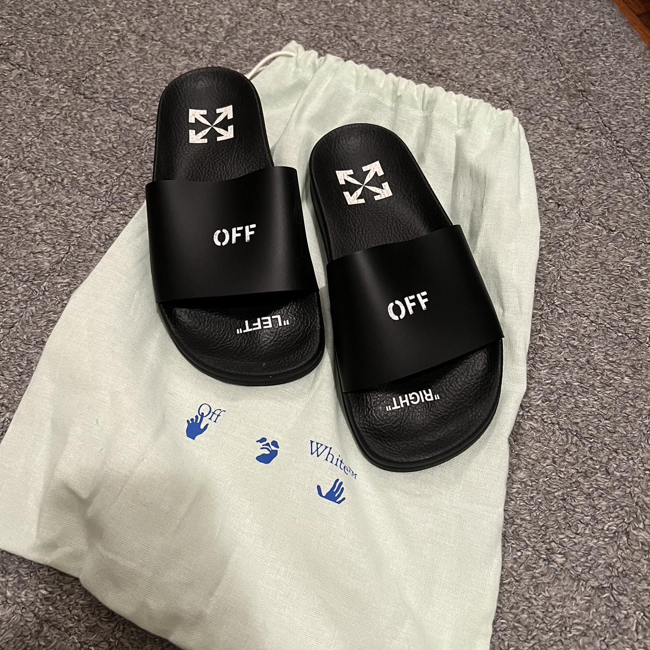 Off White Womens Slides Size 36 (6) Authentic... - Depop