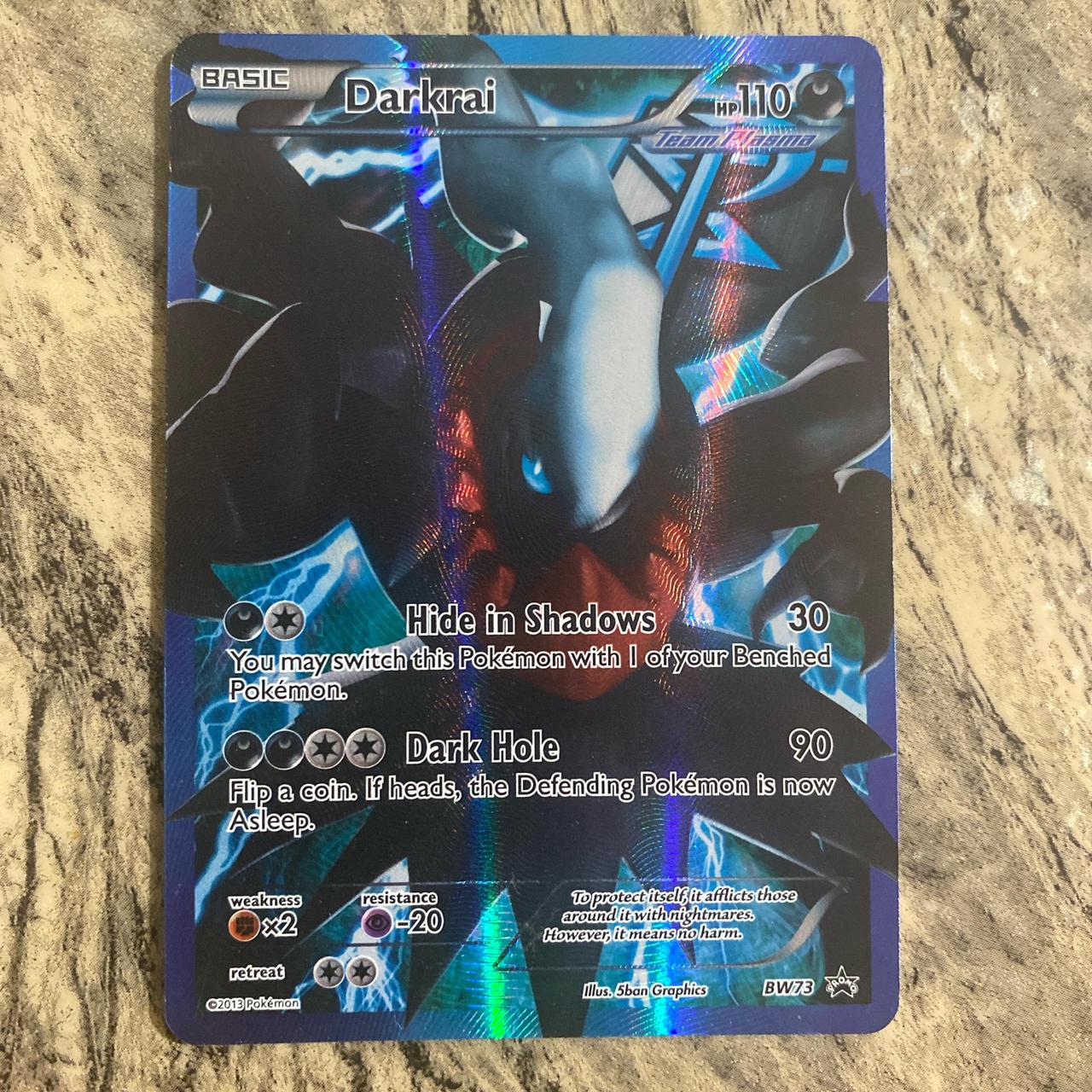 2013 Promo Darkrai Full Art Team Plasma Card... - Depop