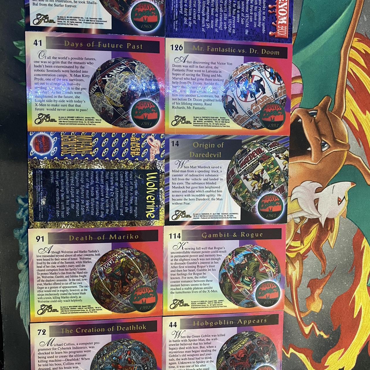 Flair Marvel Comics 90s trading cards - 10 cards... - Depop