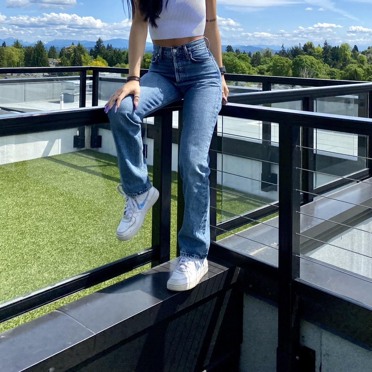 Agolde 90s pinch waist straight leg jean -size chart... - Depop