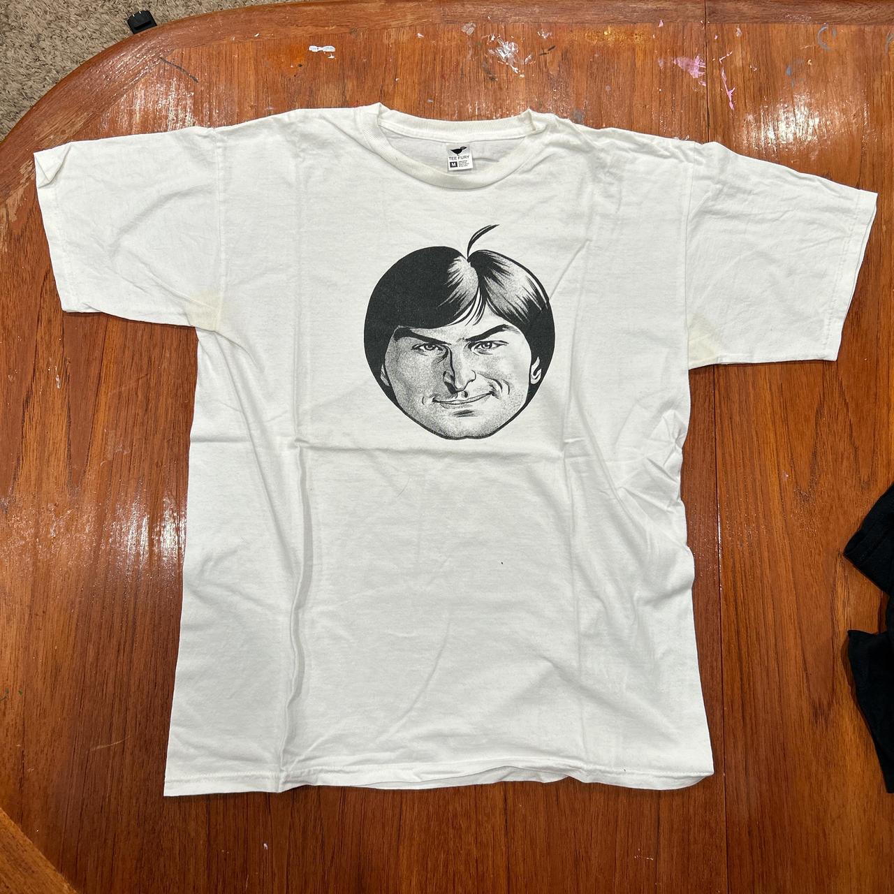 goofy Steve Jobs shirt small barley noticeable pit... | Depop