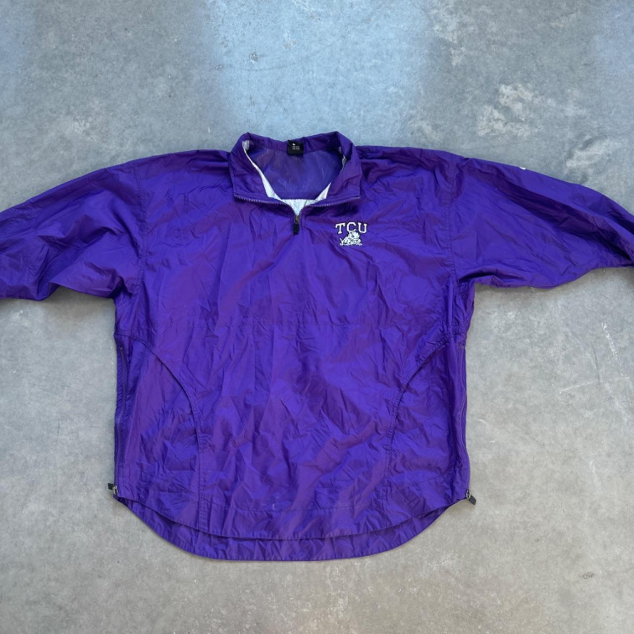 TCU nike windbreaker XL - Depop
