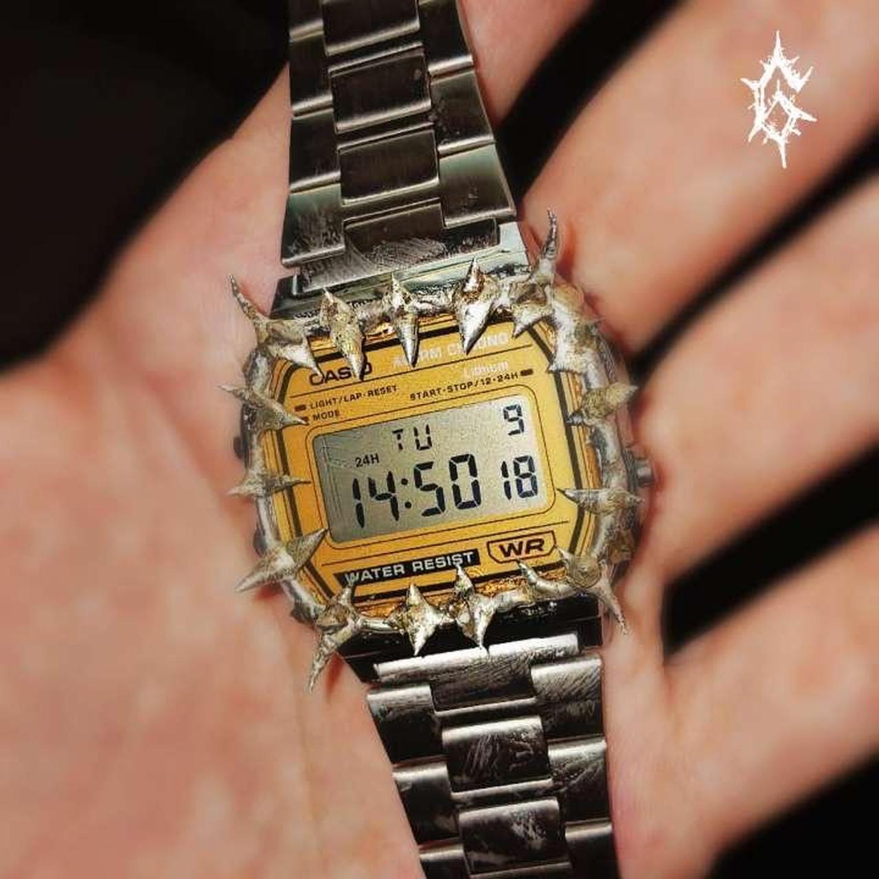 Custom spiked alt Casio watch. Brand new and hand... - Depop