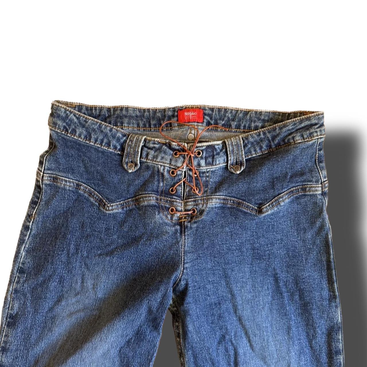 Vintage mossimo lace up fly jeans. Tag says size 11,... - Depop