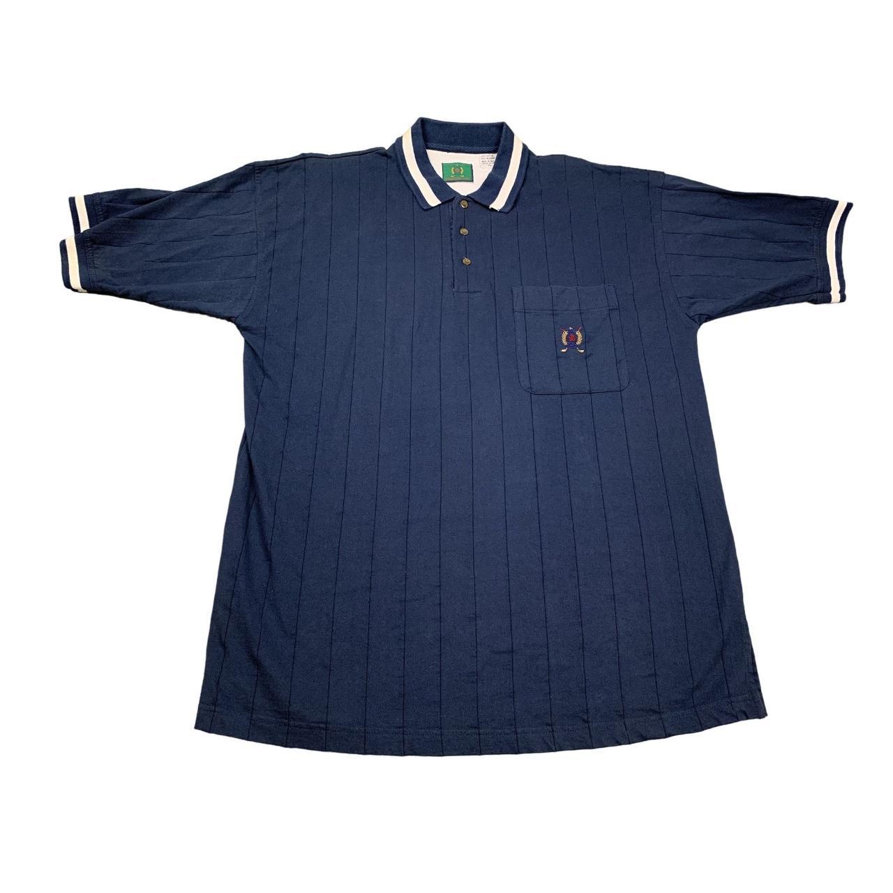 Bugle Boy Signature Golf Polo Shirt XL Navy Blue... - Depop