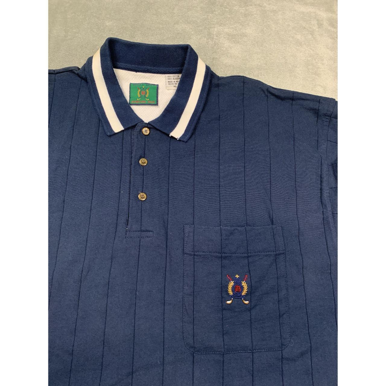 Bugle Boy Signature Golf Polo Shirt XL Navy Blue... - Depop