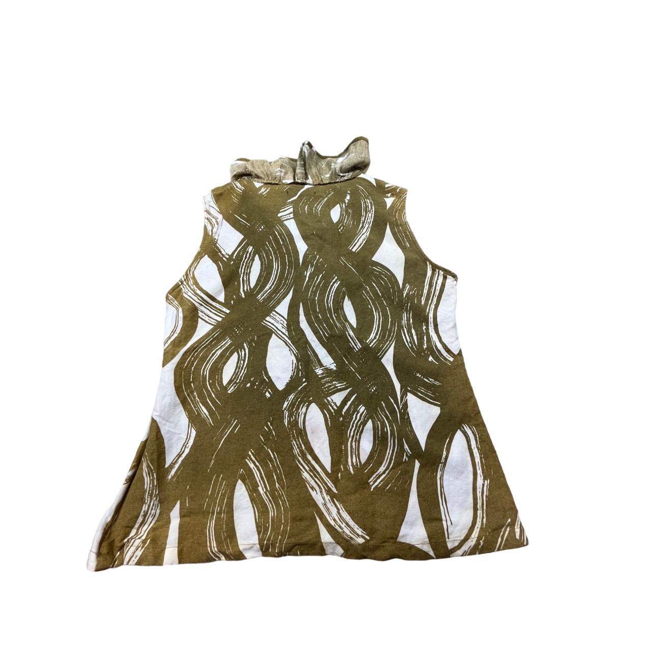 Sherry Taylor Sleeveless Blouse Large Ramie &... - Depop