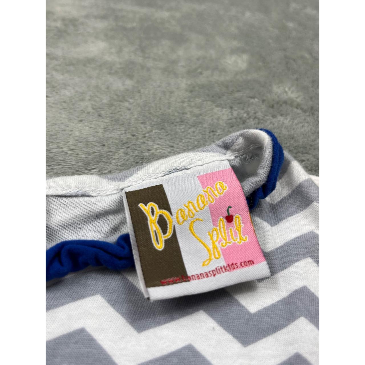 Banana Split Kids Girls Size 8 Ruffle Dress Chevron... - Depop