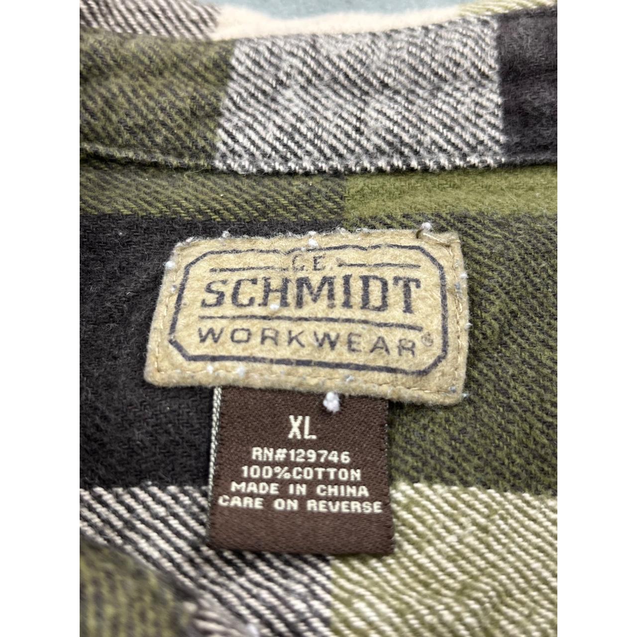 C.E. Schmidt Workwear Mens XL Green Black Plaid... - Depop