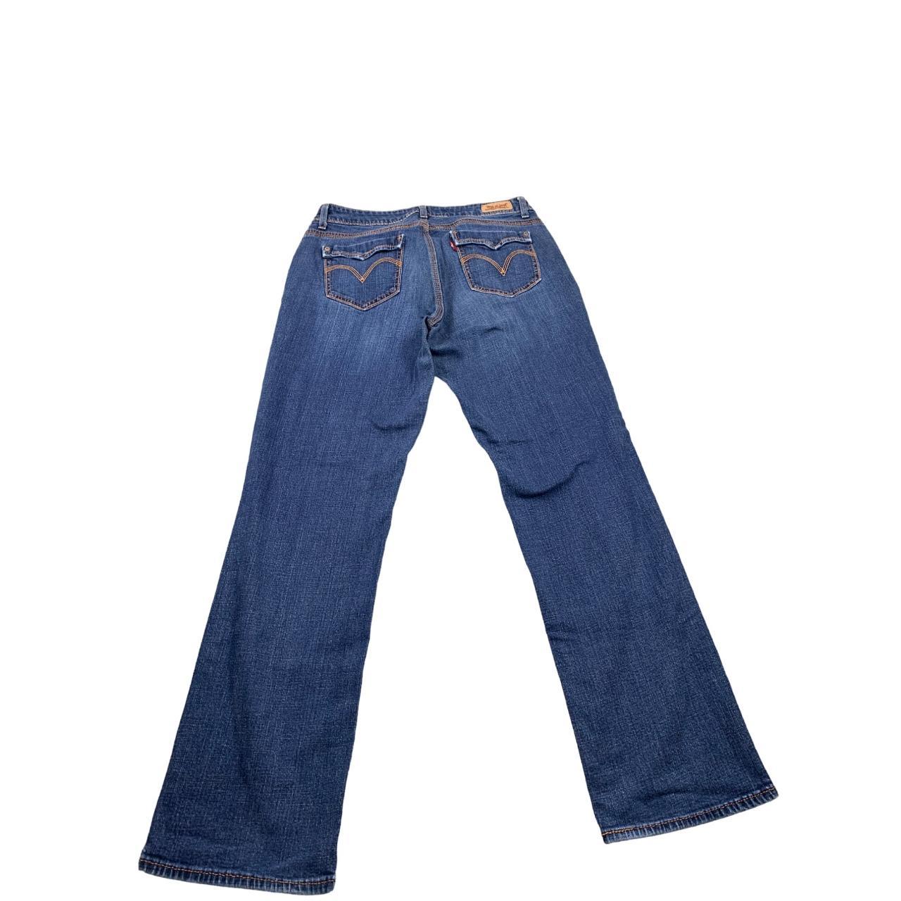 Levis 529 Curvy Straight Jeans 14M Blue Denim... - Depop