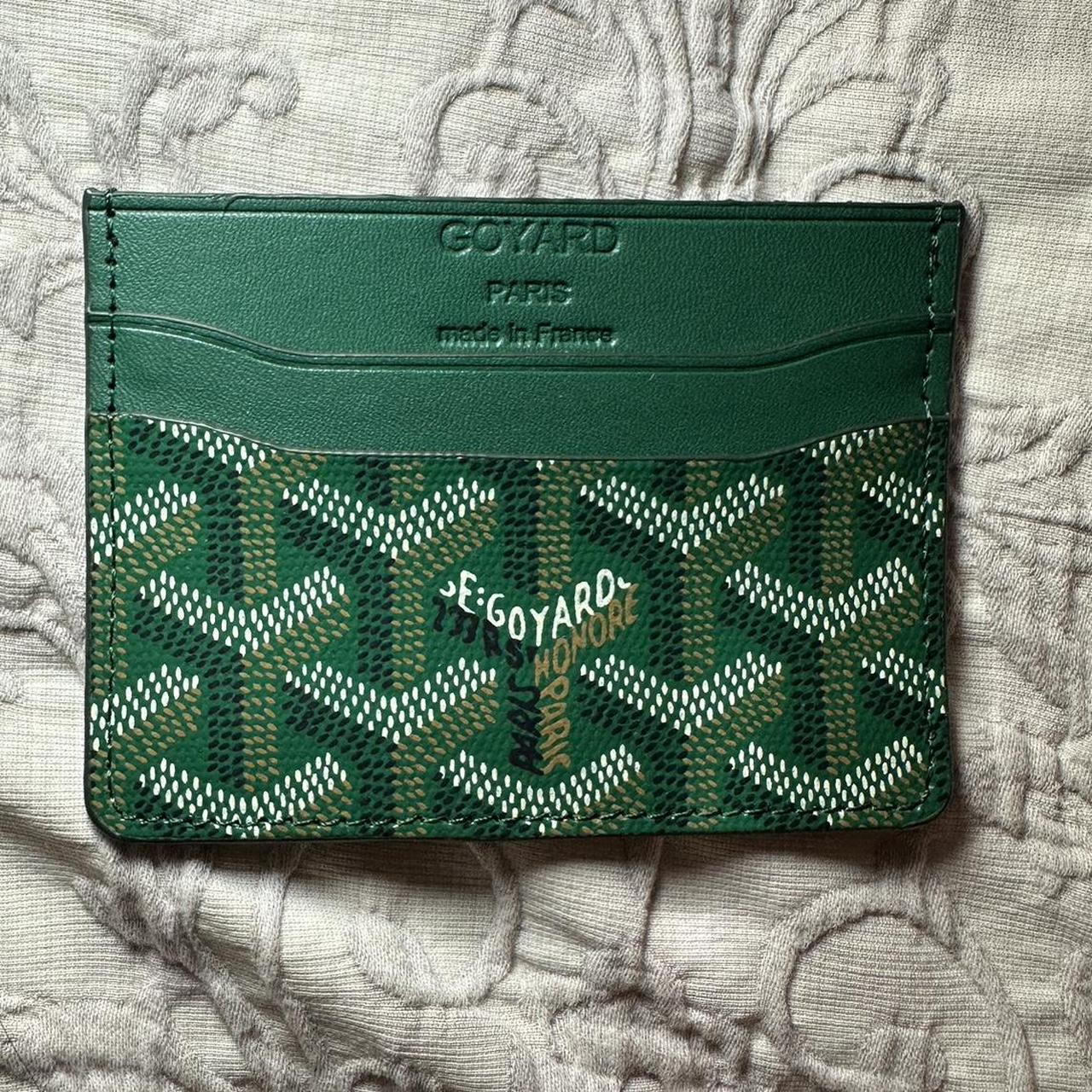 Green Goyard Cardholder Wallet 100% Brand new. New... - Depop