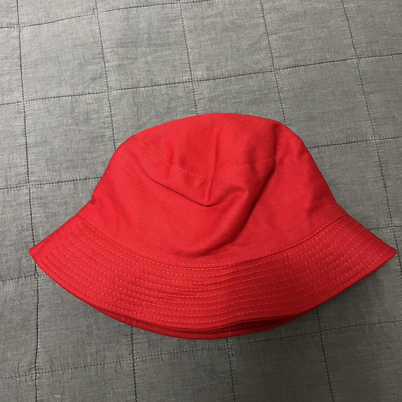 Red Bucket Hat - Depop