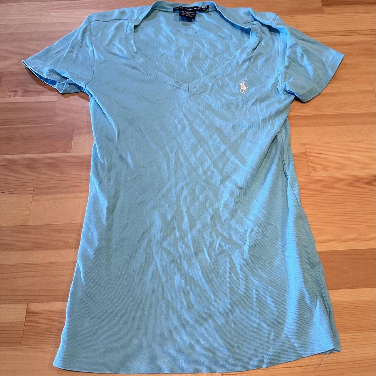 Ralph Lauren blue sport top - women’s size M | Depop
