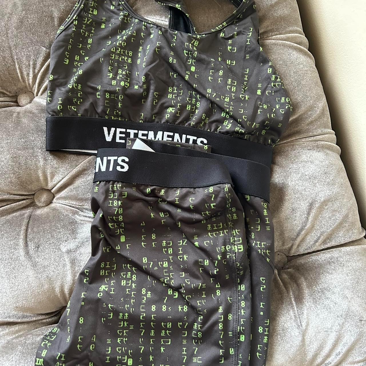 Vetements Women's Jumpsuit Vetements 2 piece never... - Depop