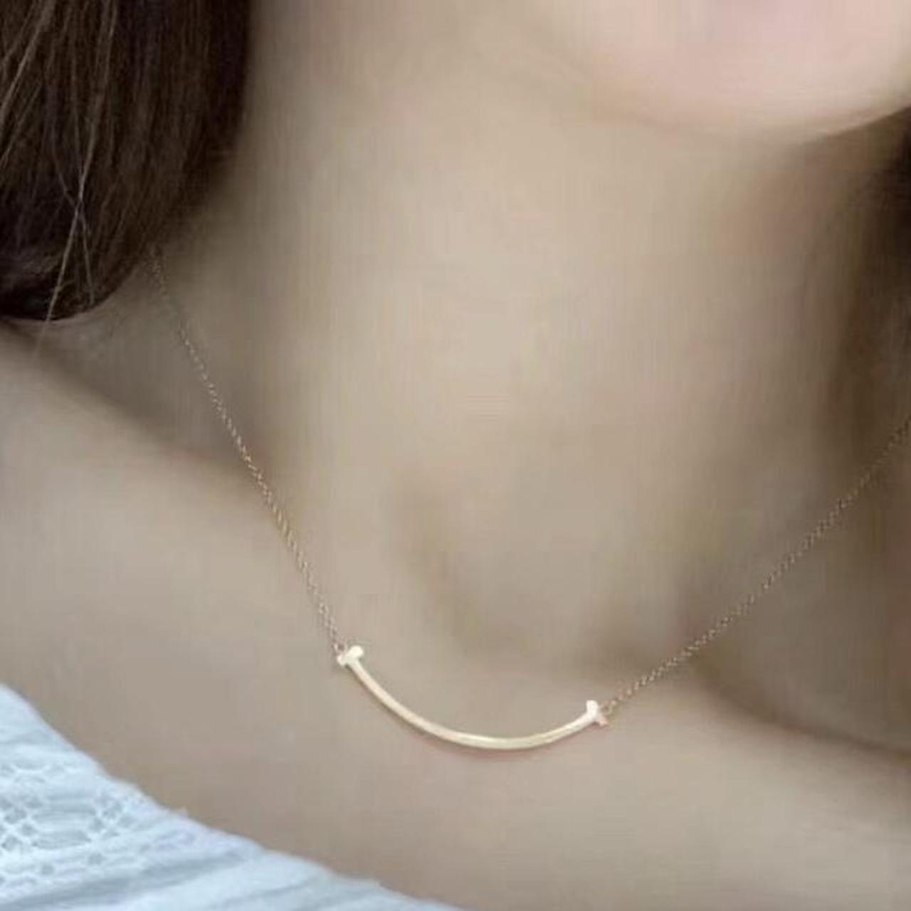 TIFFANY &CO. Tiffany T-smile Necklace Collection... - Depop