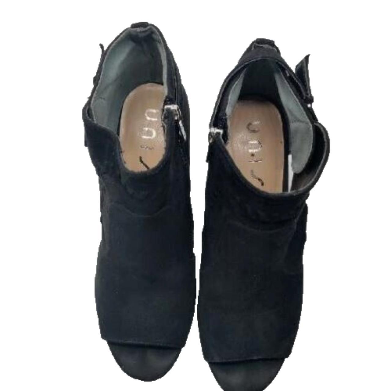 Women's Unisa Block Heel Size 8 Black Suede Ankle... - Depop