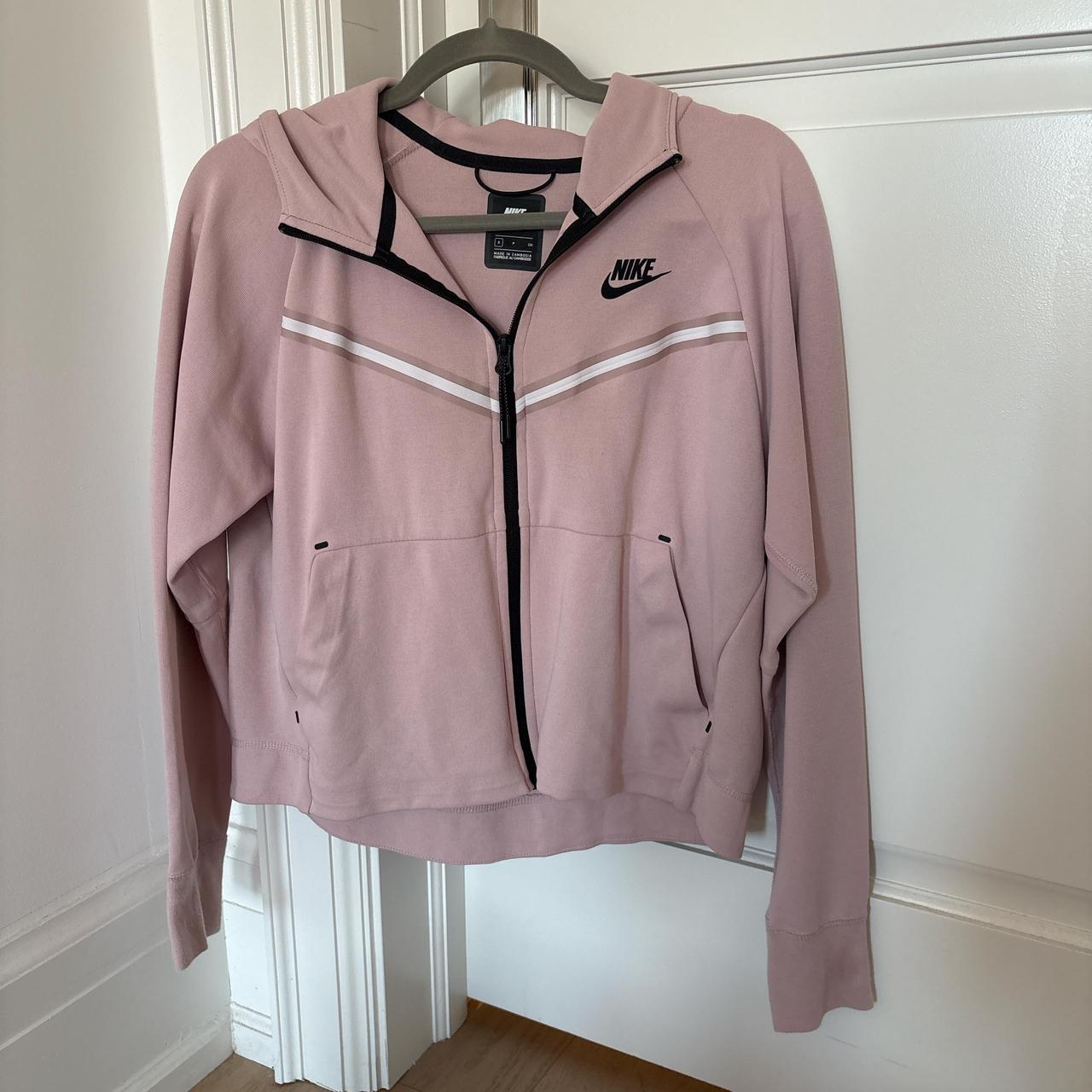 Women’s pink Nike tech. Worn once, in pristine... - Depop
