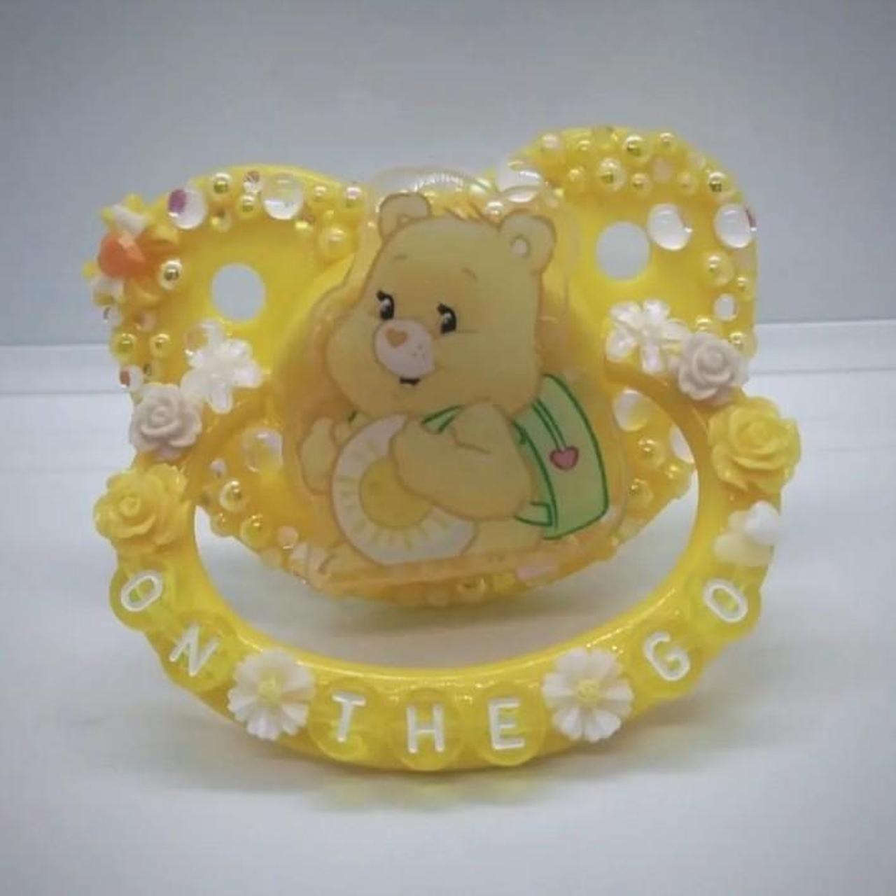 Carebear themed adult pacifier for Agere, sensory,... | Depop