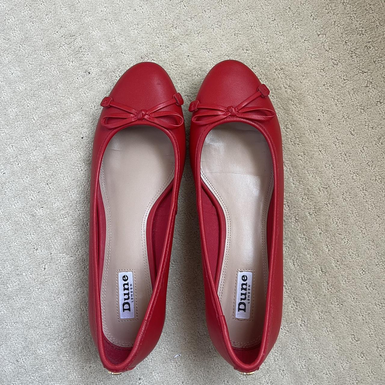 Red ballet pumps, only worn a couple of times. - Depop