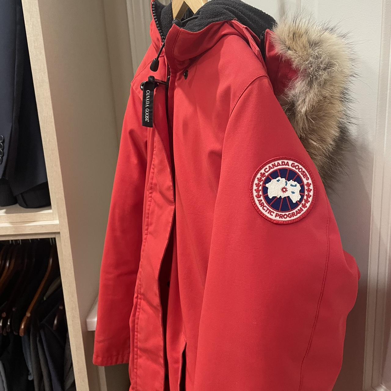 Red Canada Goose parka coat #wintercoats Size... - Depop