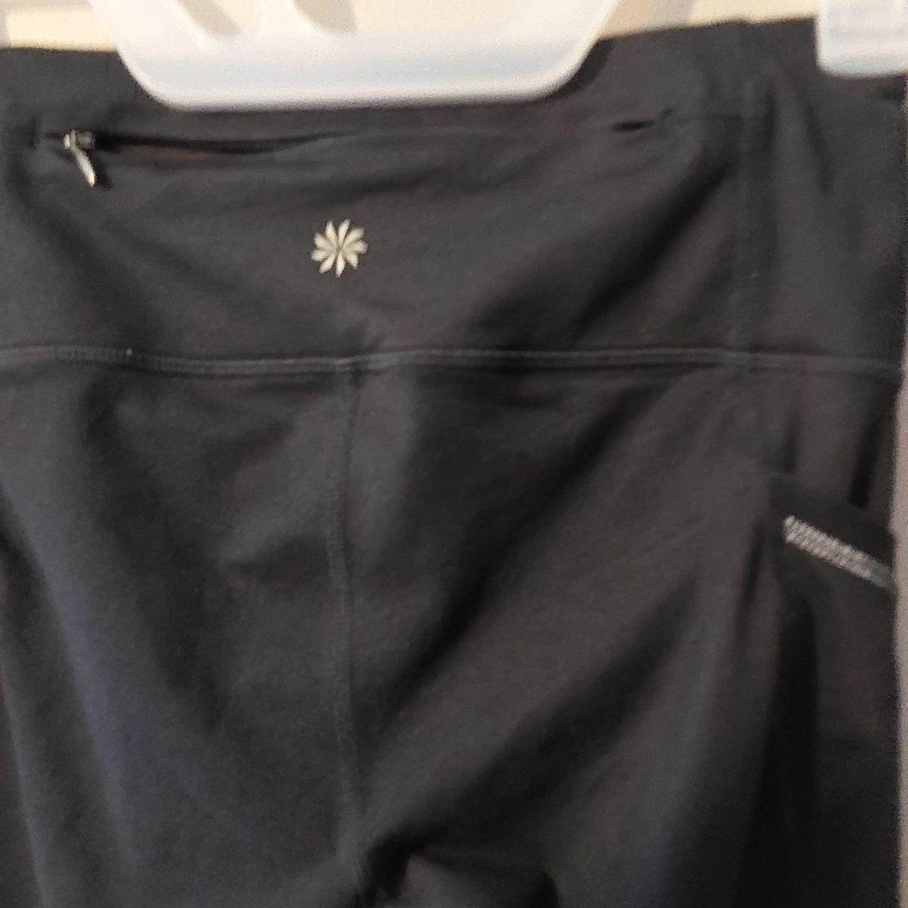 Athleta Navy Blue and prism design Athletic... - Depop