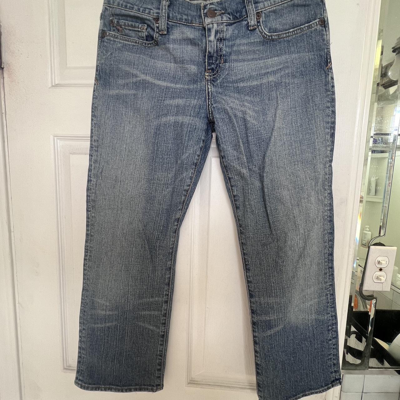 Size 8 y2k low-waist Abercrombie & Fitch Jeans ... - Depop