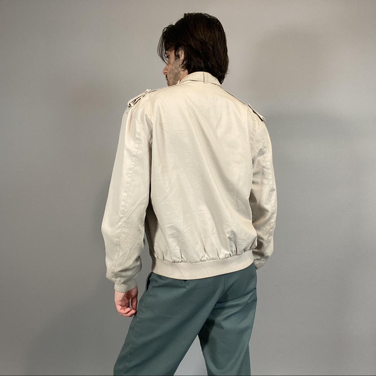 Members Only Men's Cream Jacket | Depop