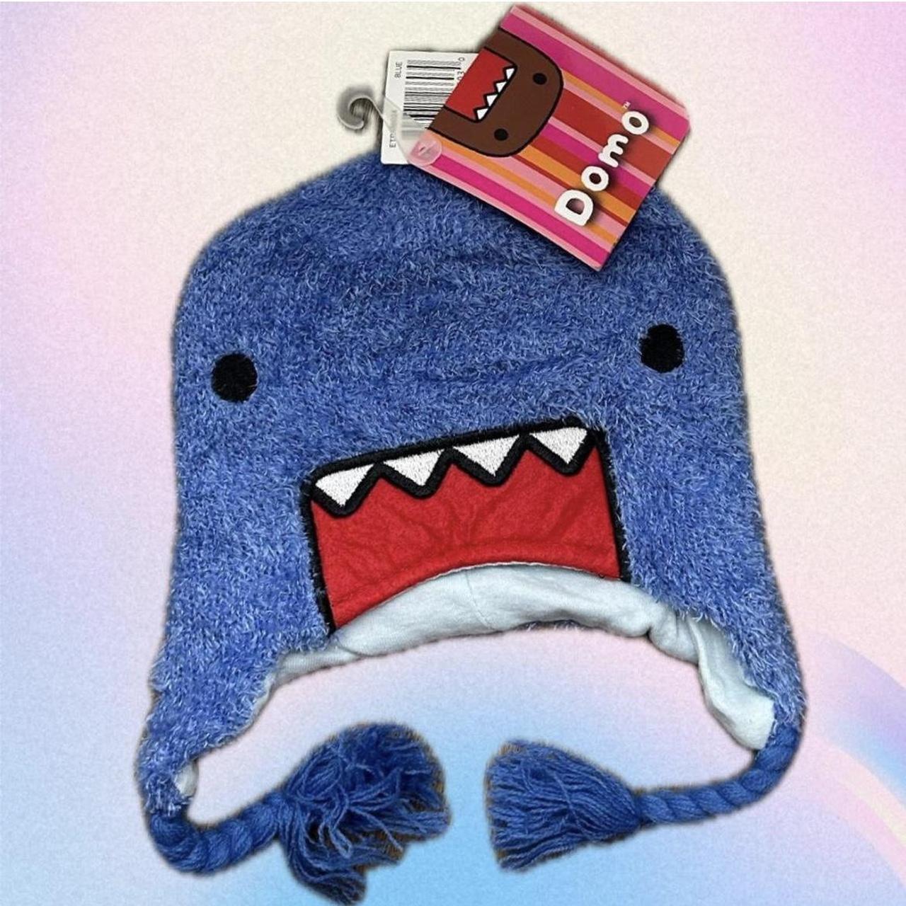 BLUE DOMO KUN FUZZY HAT FROM 2013 new with... - Depop