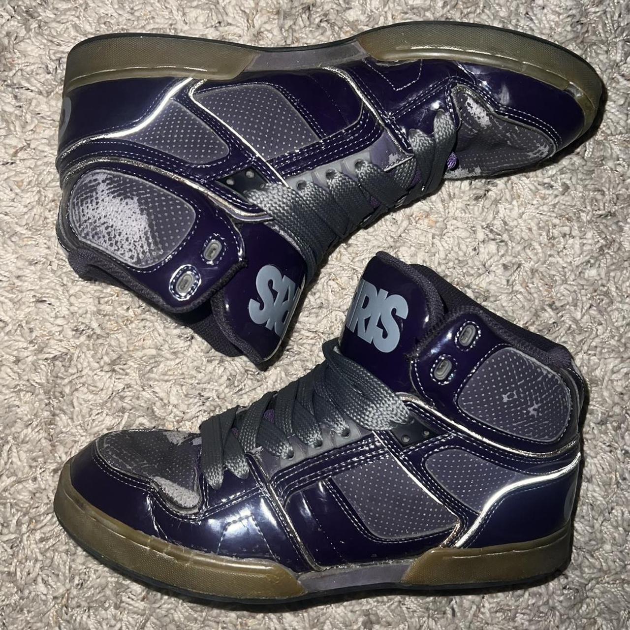 rare dark purple osiris high top skate shoes men’s... | Depop