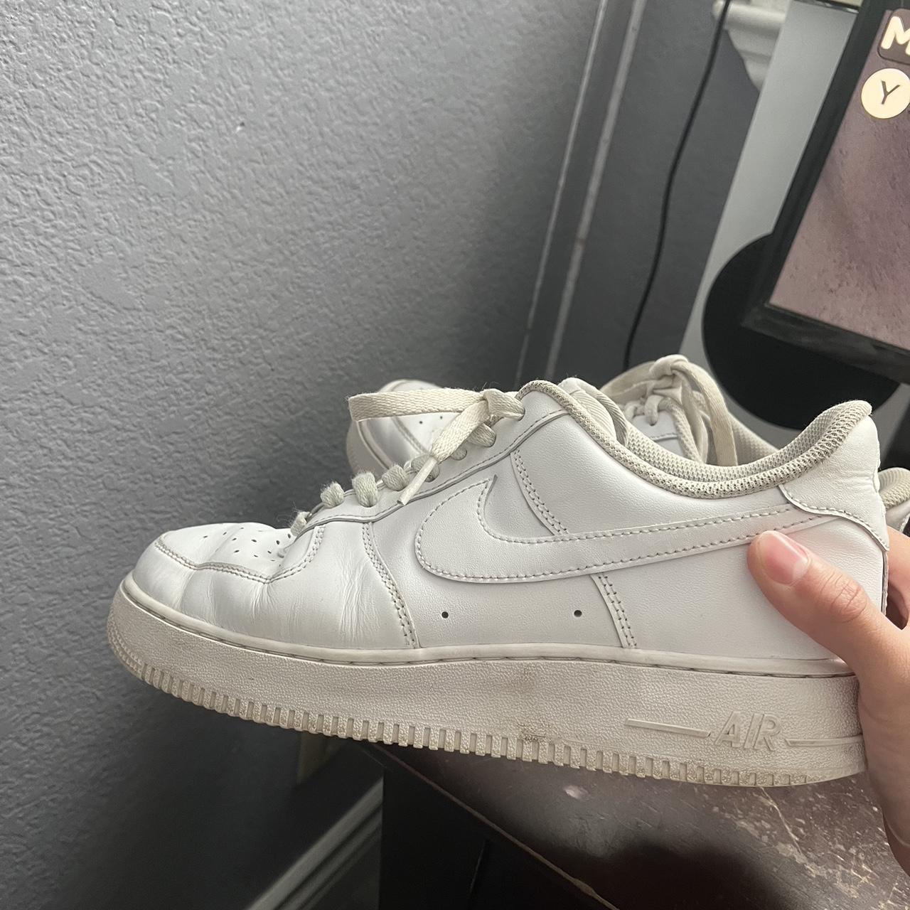 Size 9 men’s af1, has creases, easily can iron out!... - Depop