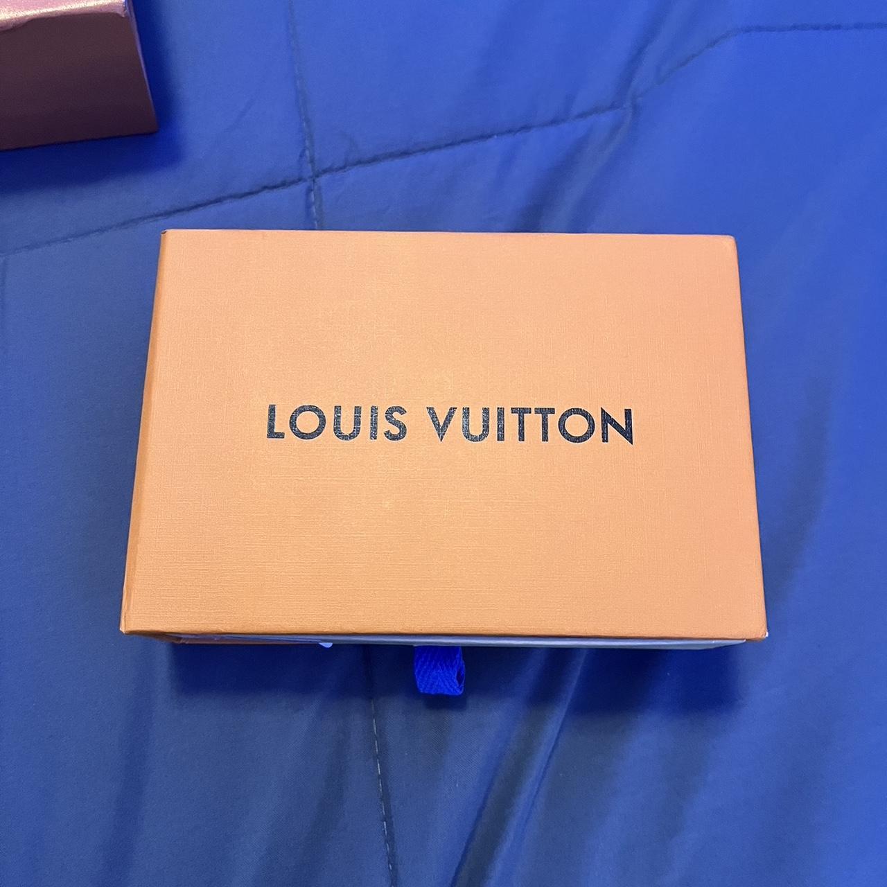 Louis Vuitton men’s wallet, black checkered brand... - Depop