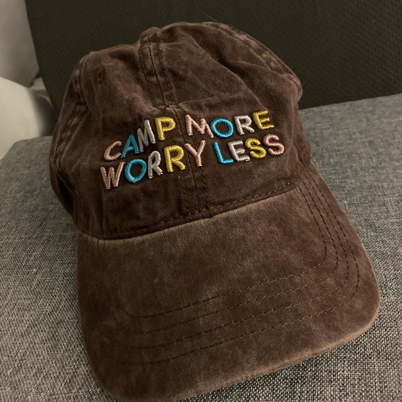 camp more worry less hat #hat #depop #sale - Depop