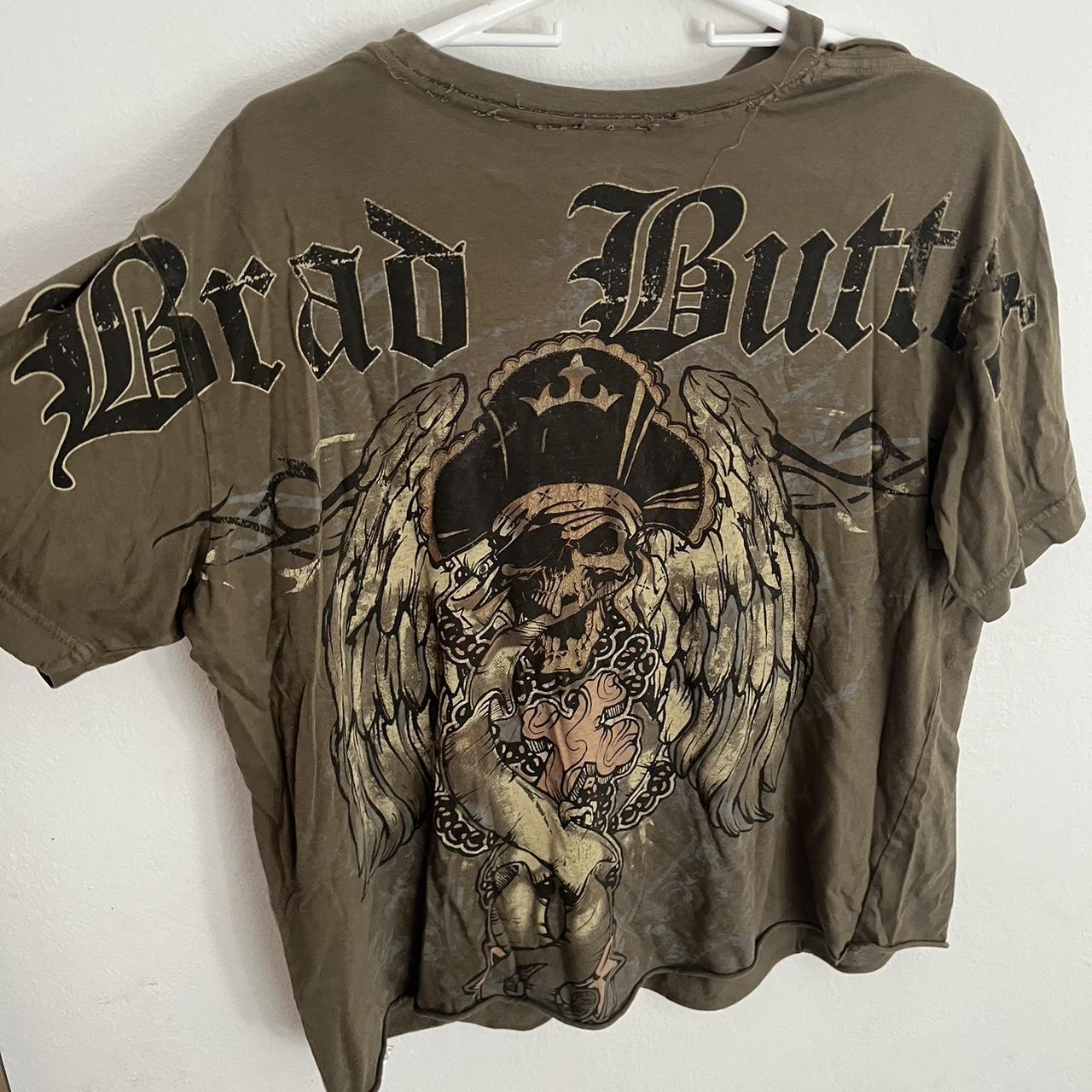 Vintage Brad Butter T-shirt. Top seems to have been... - Depop