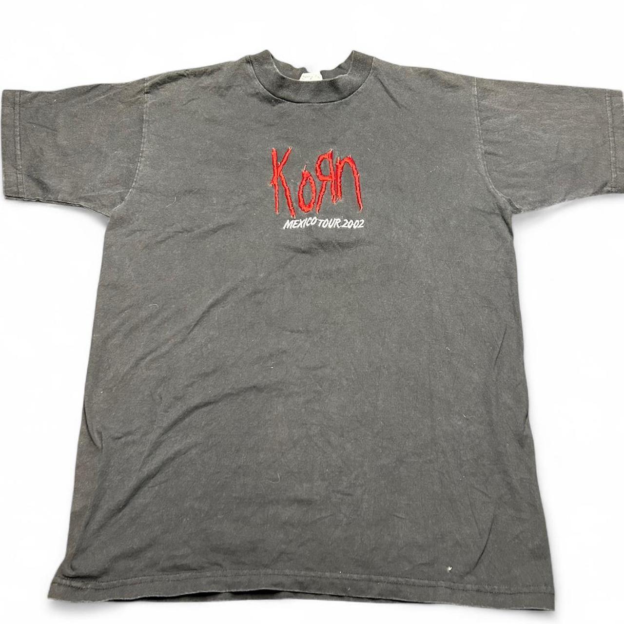 2002 Korn Mexico Tour Rare Blsck Tee Size L #korn... | Depop
