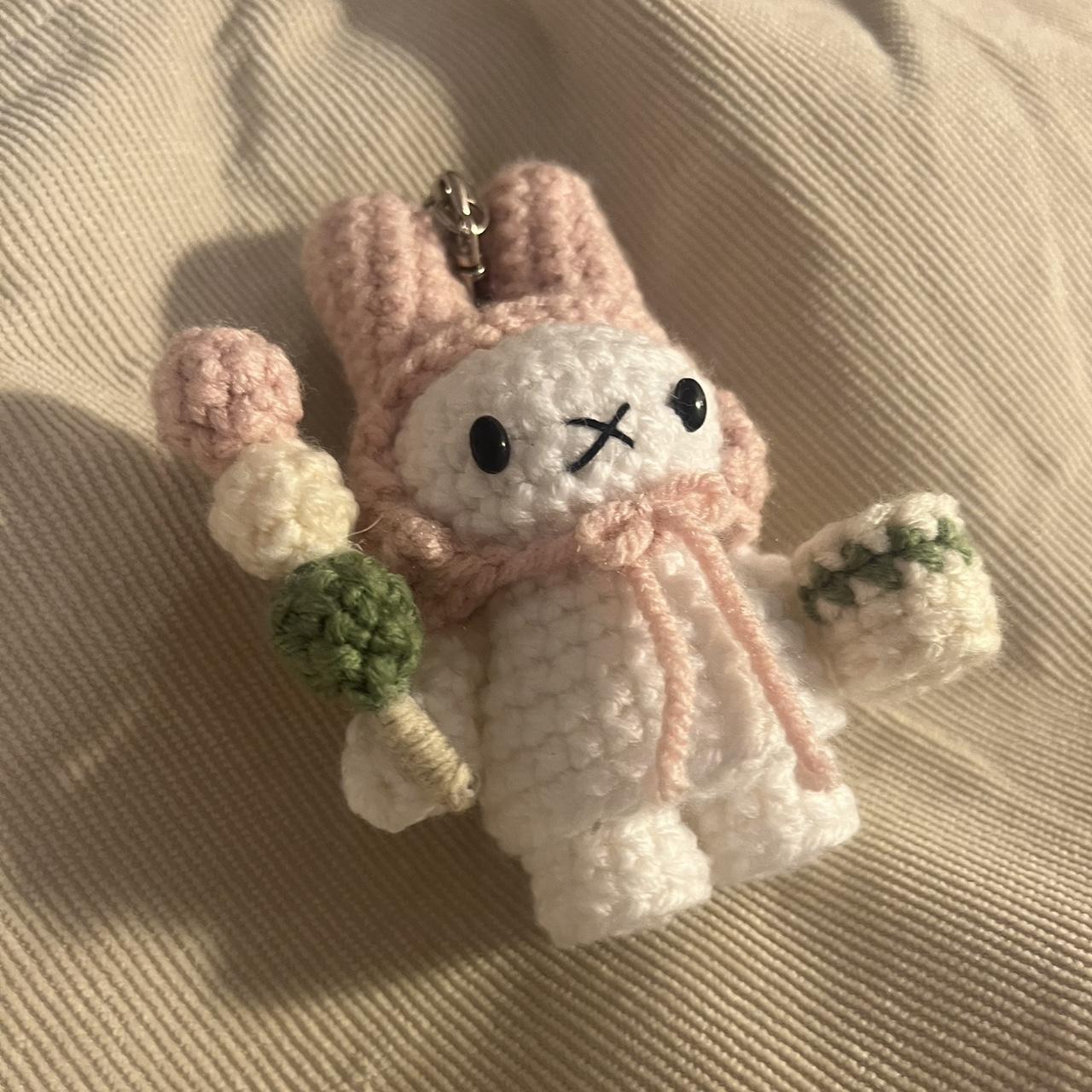 handmade miffy crochet w matcha & dango🍵🍡 about 4.5... - Depop
